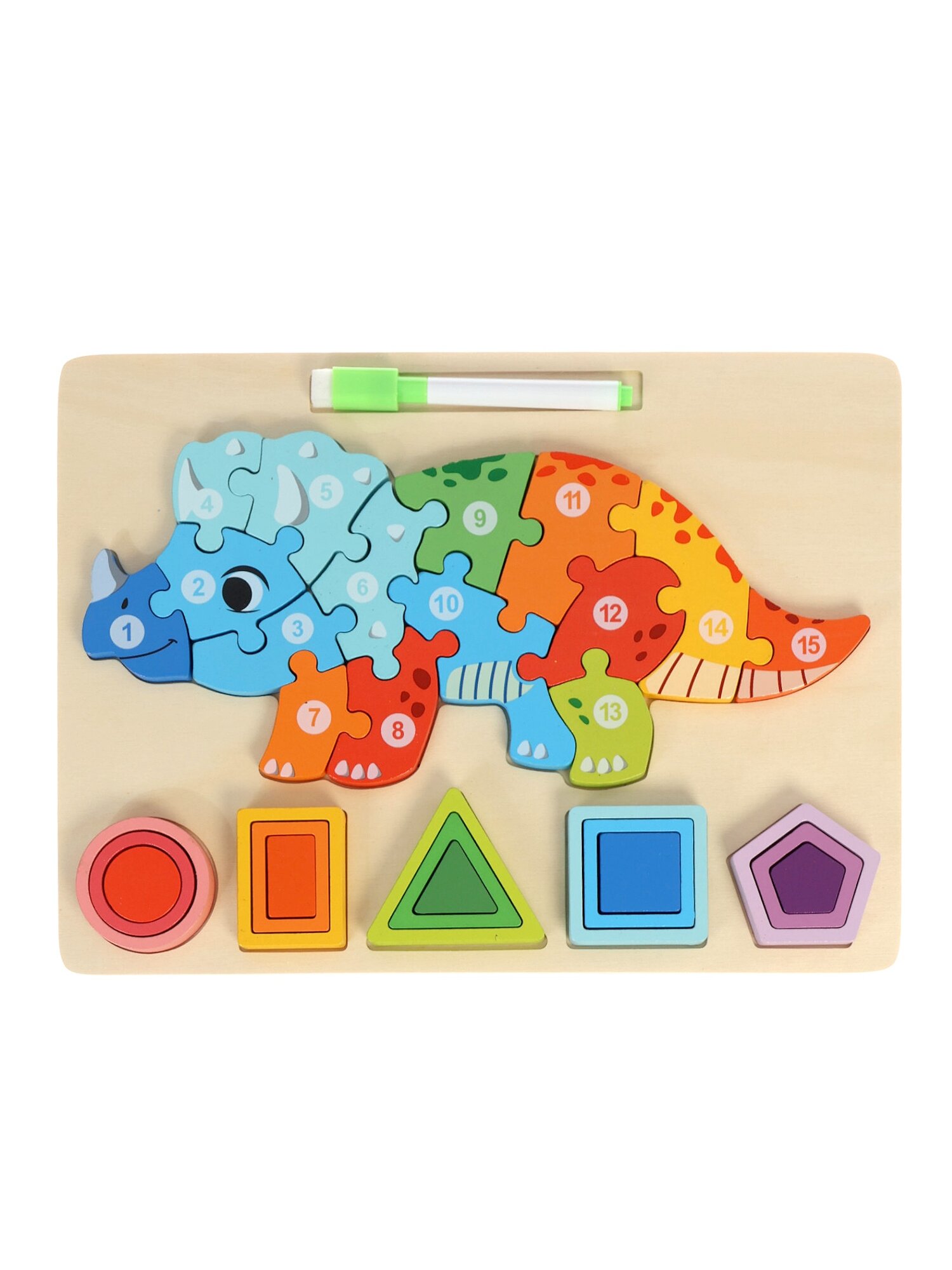 Деревянный 3D пазл для малышей, рамка-вкладыш, сортер, от 4 лет