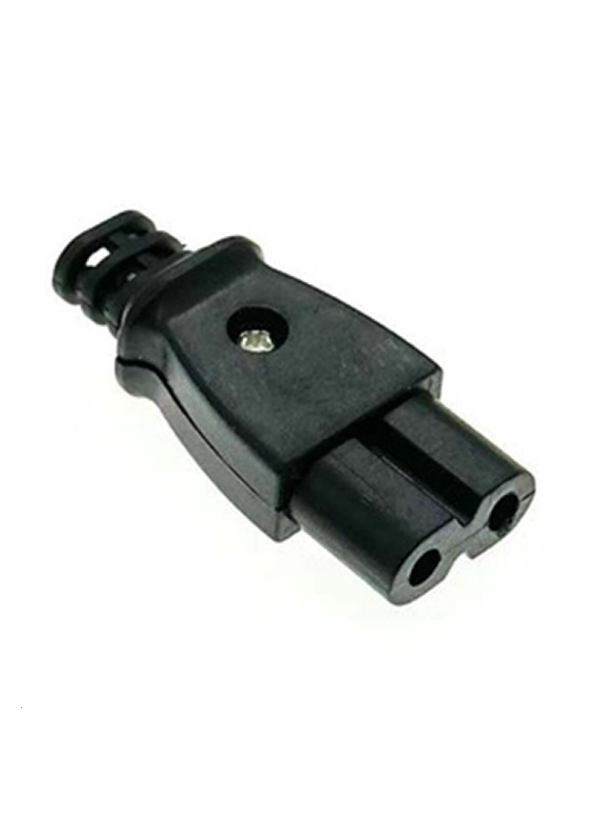 Комплектвилка_розетка,8-образная разборка и подключение маленькой вилки с переключателем-8-образная маленькая вилка