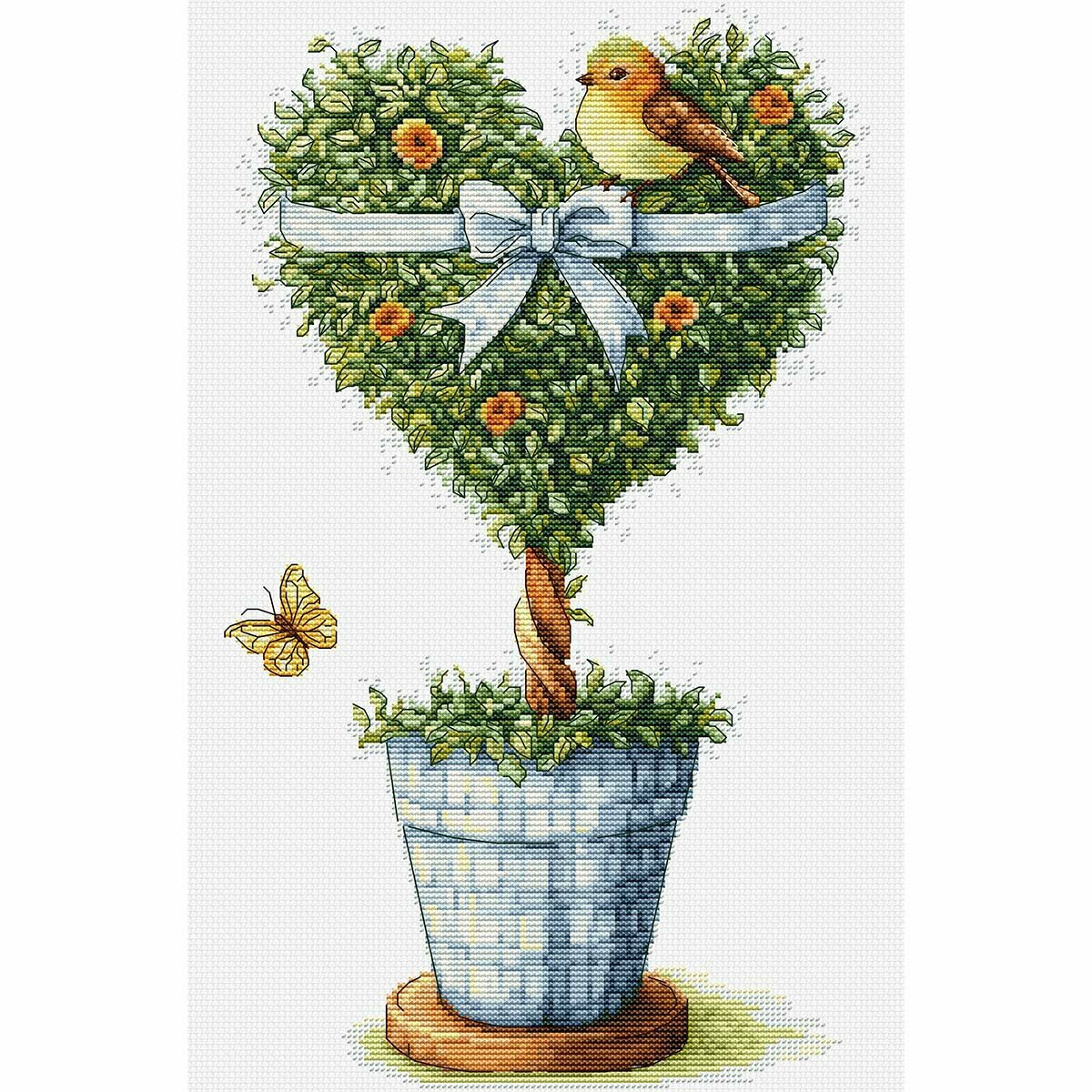 Набор для вышивания крестиком 'Дерево любви', 18*31см, Luca-S, B7051