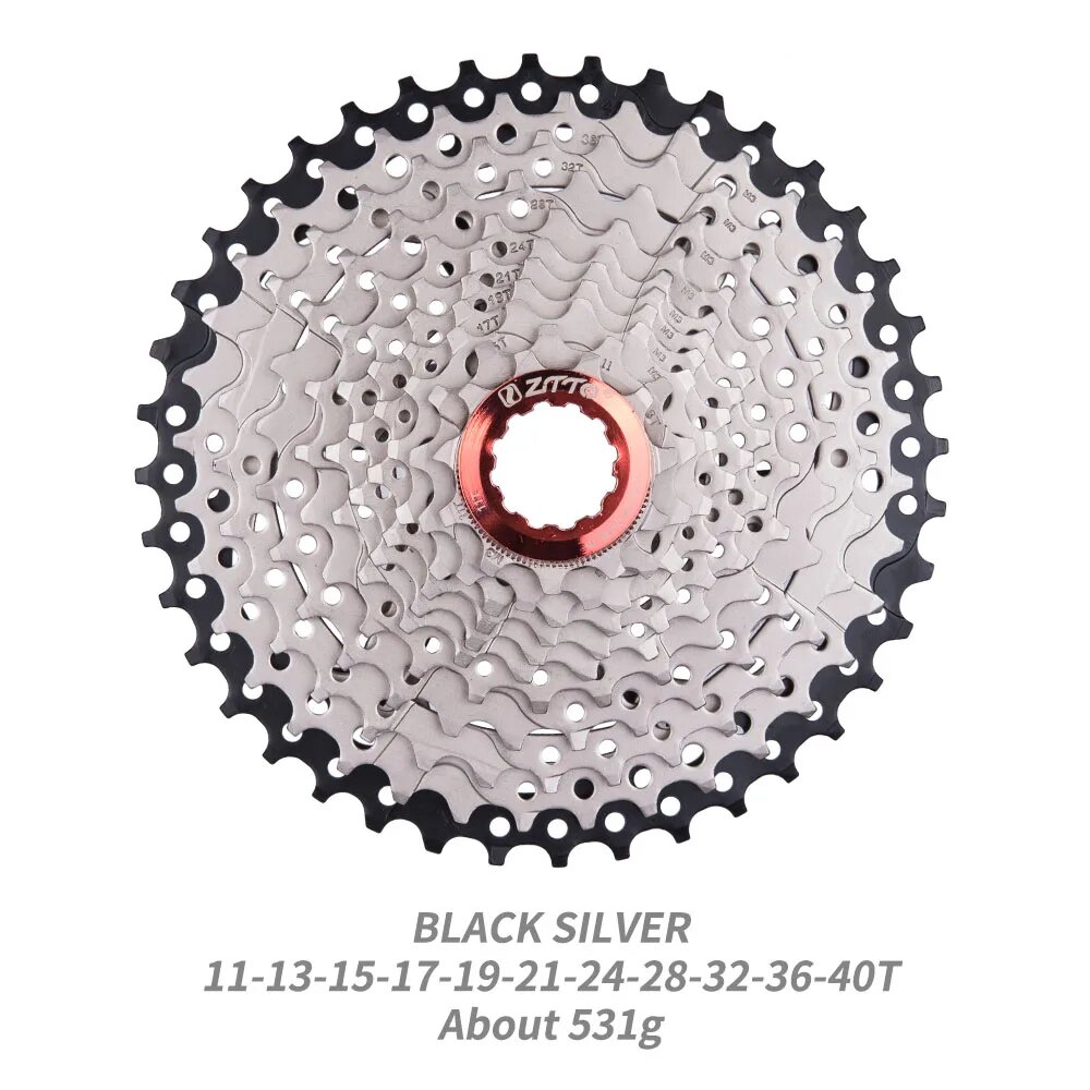 ZTTO кассета 11-40T 11 скоростей стальная серебристо-черная для MTB