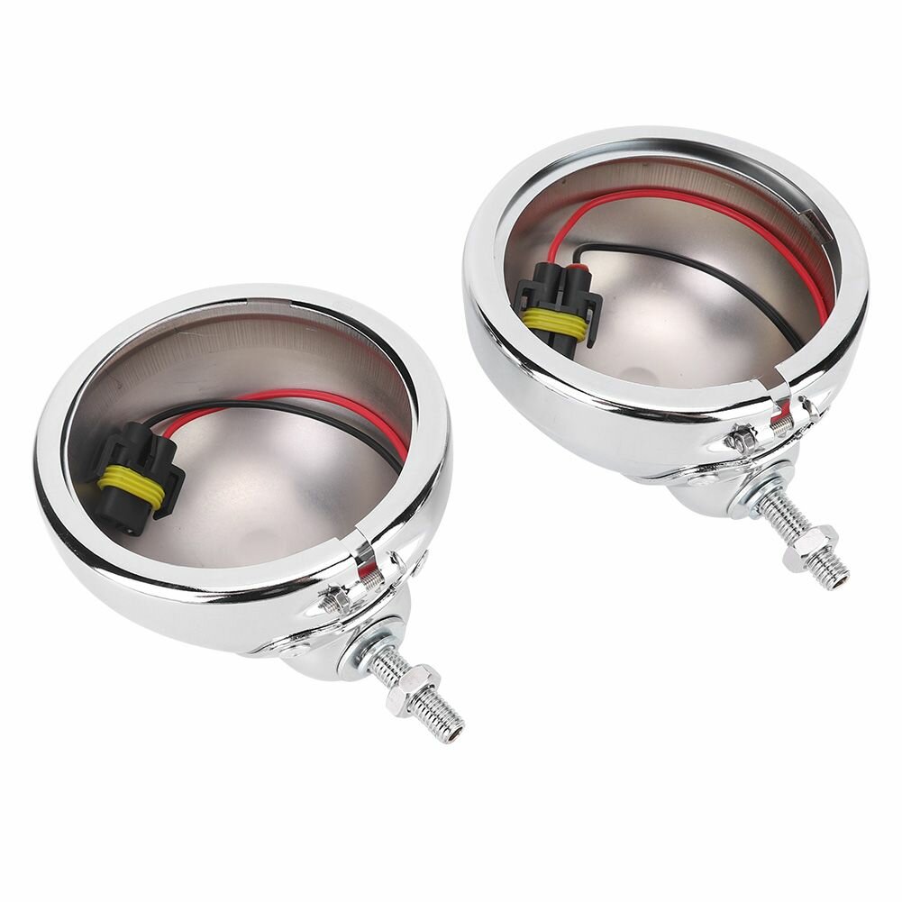 Корпус противотуманных фар для мотоцикла из алюминиевого сплава 4.5 дюйма, надежный и легкий, серебристый