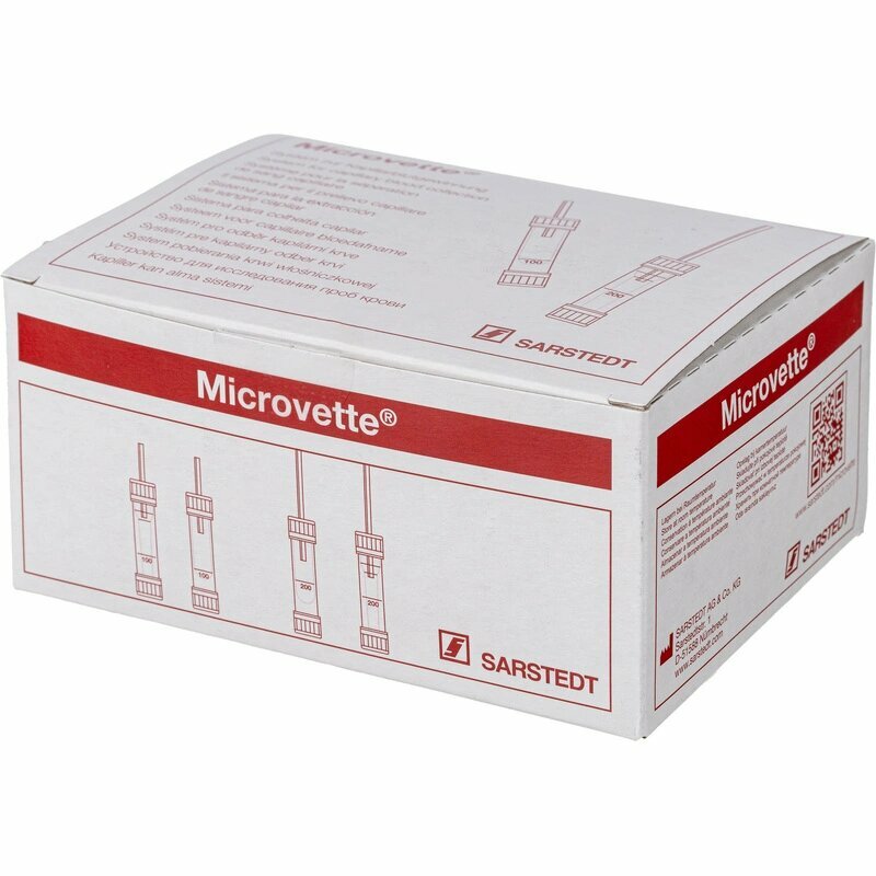 Пробирка с капилляром ЭДТА-К3 0,2 100шт/уп 12006220/20.1288.800