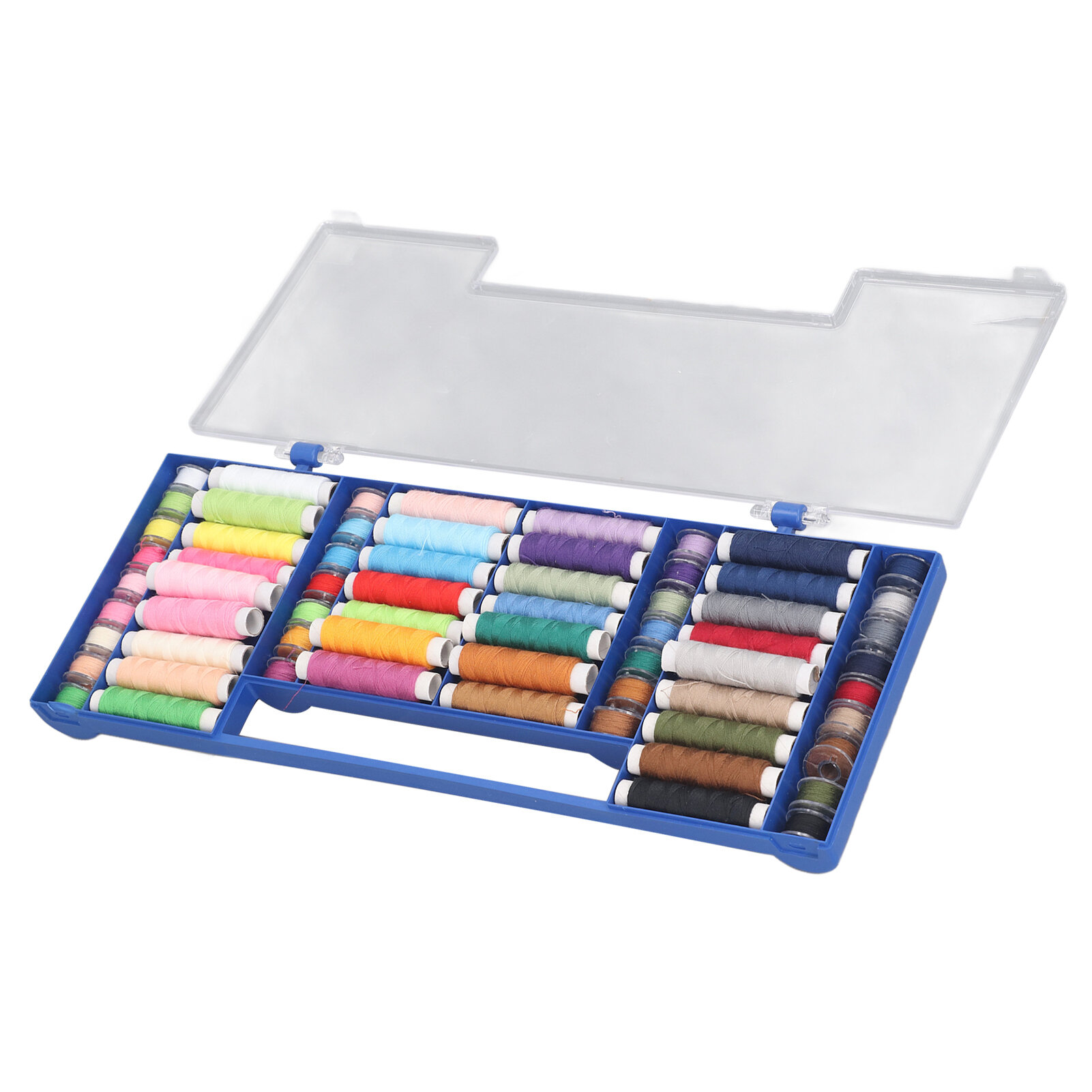 Набор швейных ниток, 64 цвета, 50 ярдов, полиэстеровые швейные нитки, многофункциональные катушки швейных ниток для рукоделия, вышивки