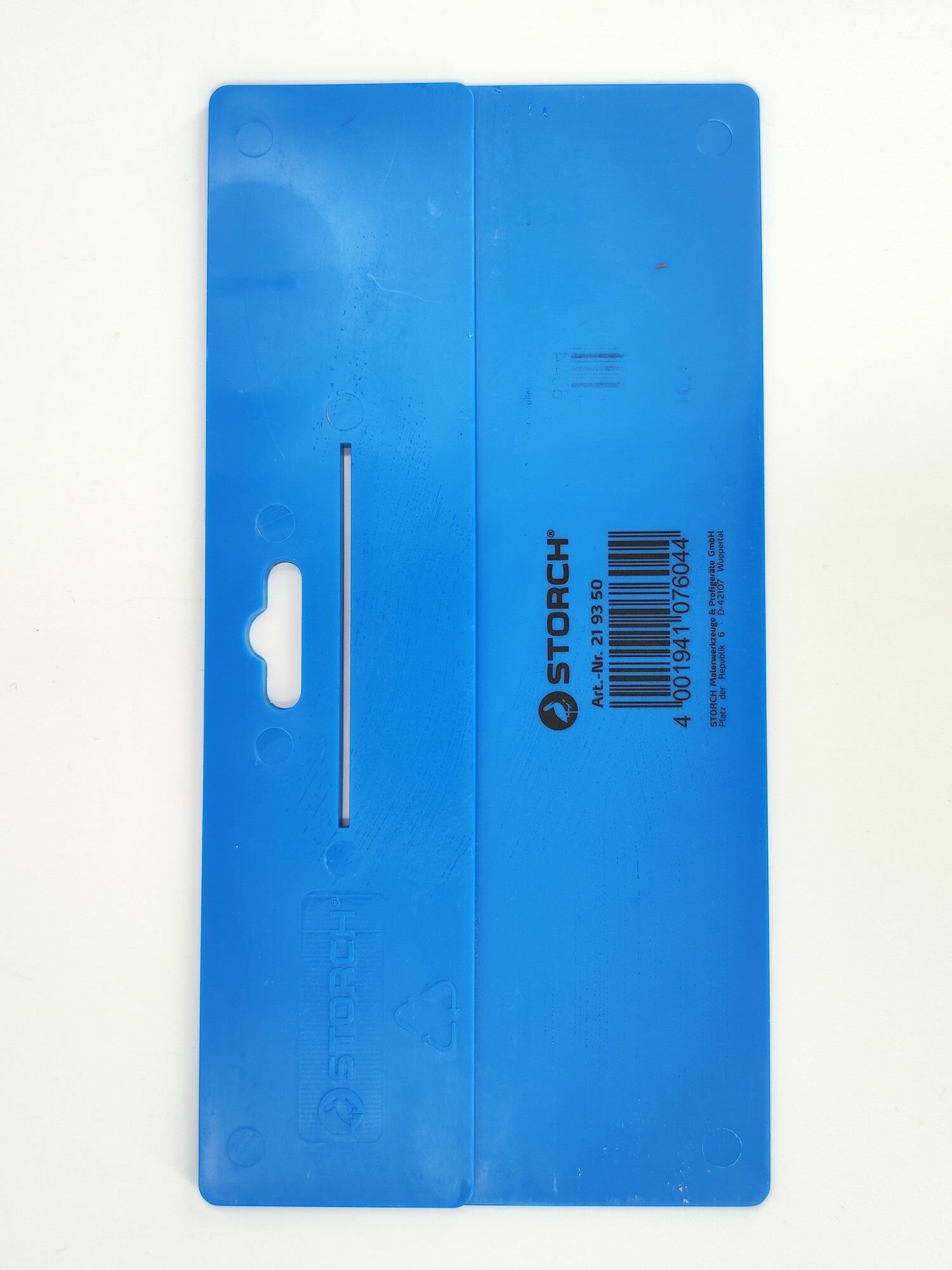 Шпатель прижимной для обоев Storch Tapezierspachtel mit Schlitz 219350 (240мм)