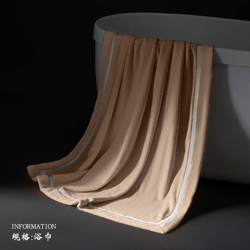 Полотенце , антибактериальное, коралловый флис, увеличенное, утолщенное, в китайском стиле 170*90CM