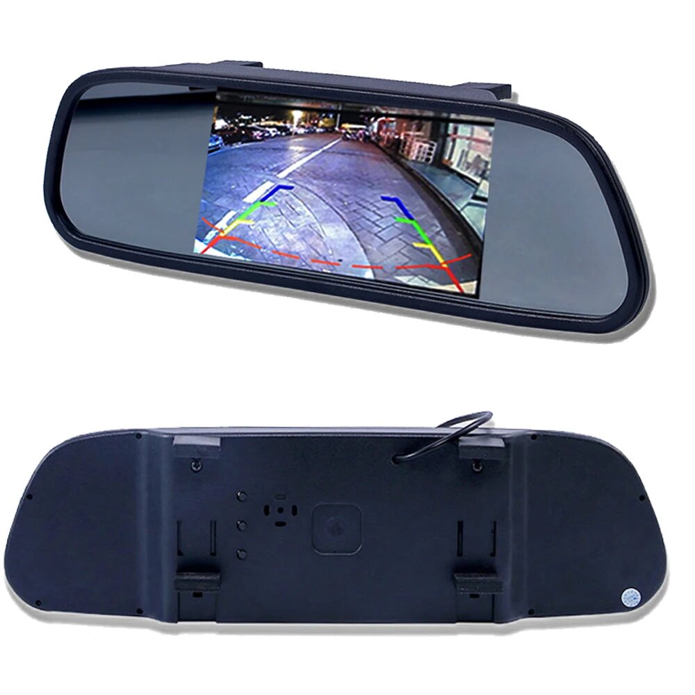 5-дюймовый TFT LCD HD800 * 480 экран автомобильный монитор зеркало монитор для парковки заднего вида с 2 видеовходами, дополнительная камера заднего вида, Monitor only
