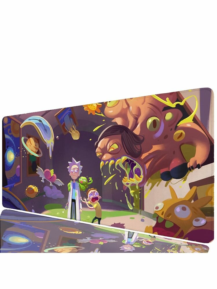 Коврик для мыши Rick and Morty "Аниме-фильм Рик и Морти" Speed + Control, XXL, нескользящий