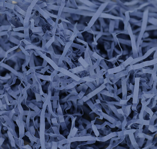 Бумажный наполнитель текстурированный - императорский синий 4мм, 100 гр/уп