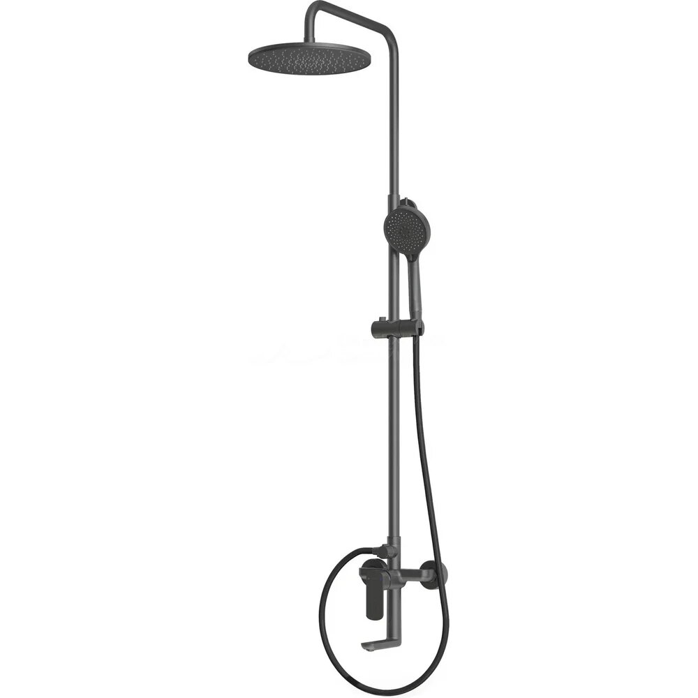 Pragma Душевая система со смесителем Teiden, матовый черный, TDN3. BFSS.014 903113. TDN3. BFSS.014-2
