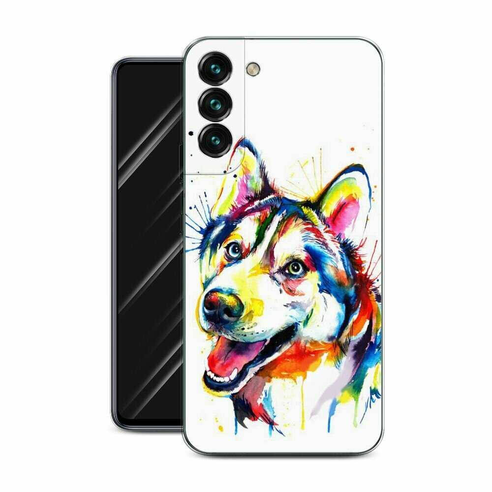 Чехол на Samsung Galaxy S22 + / Самсунг Галакси S22 Плюс с принтом Хаски арт 4 — фото 1