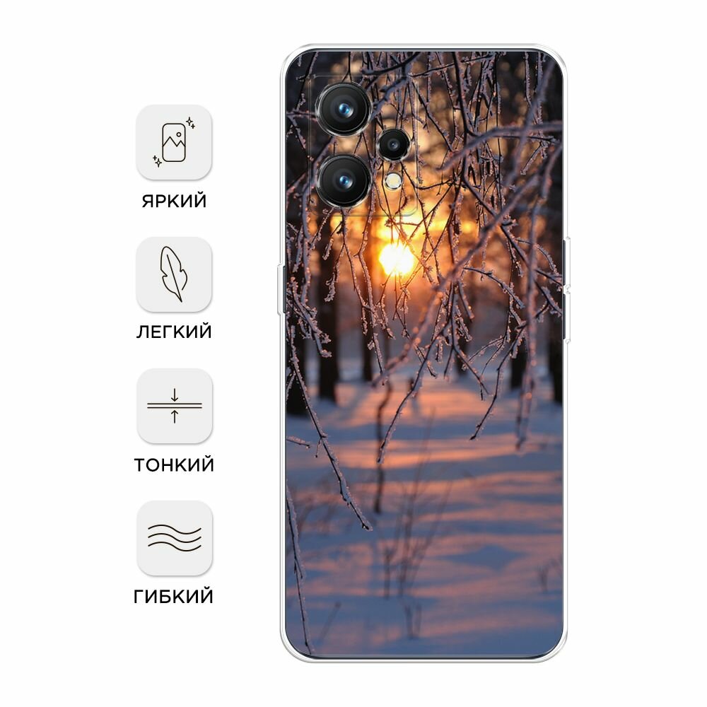 Чехол на Realme 9 4G/9 Pro Plus / Реалми 9 4G/9 Pro Plus с принтом Зима 7 — фото 1