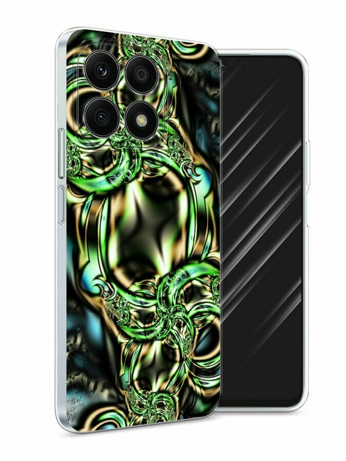 Силиконовый чехол на Honor X8A / Хонор X8A с принтом Абстракция 18