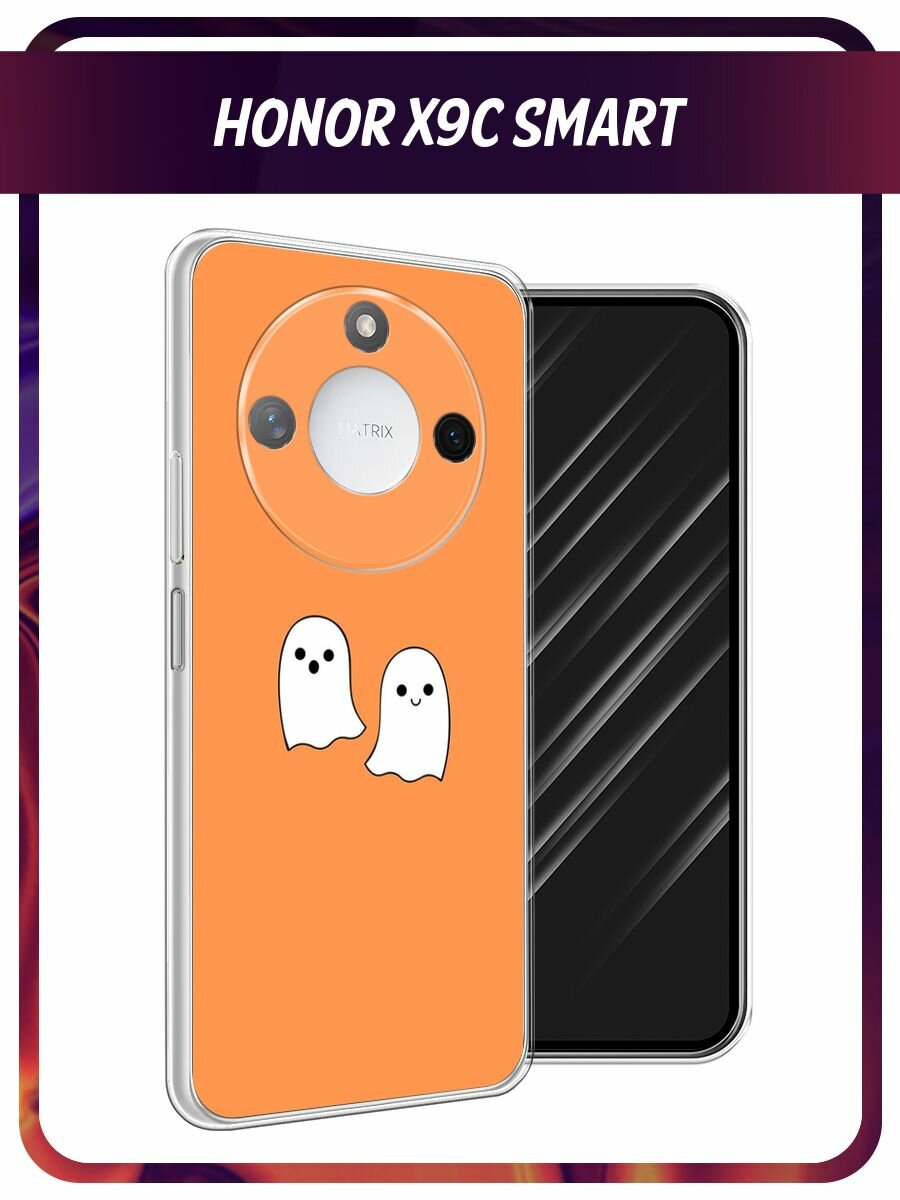 Чехол на Honor X9c Smart / Хонор X9c Смарт с принтом Cute ghosts