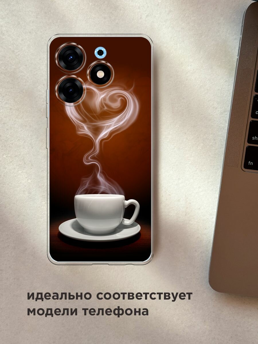 Чехол на Tecno Spark 10 Pro / Текно Спарк 10 Про с принтом "Кофейная любовь" — фото 1