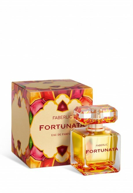 Парфюмерная вода для женщин Fortunata для нее, 50 мл фруктово-цветочный аромат с яркими нотами вишни и горького миндаля.