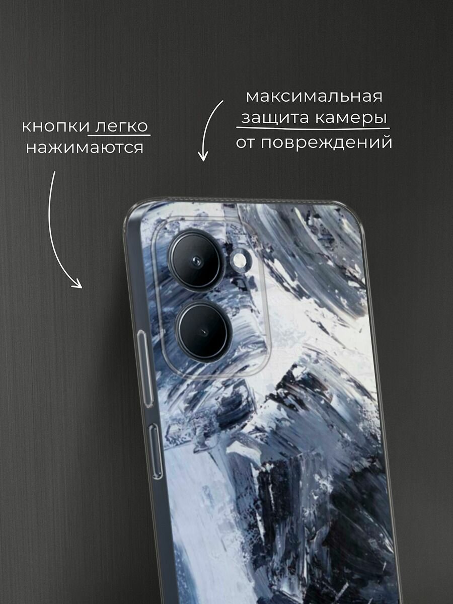 Чехол на Realme C33 / Реалми С33 с принтом "Абстракция живопись" — фото 1