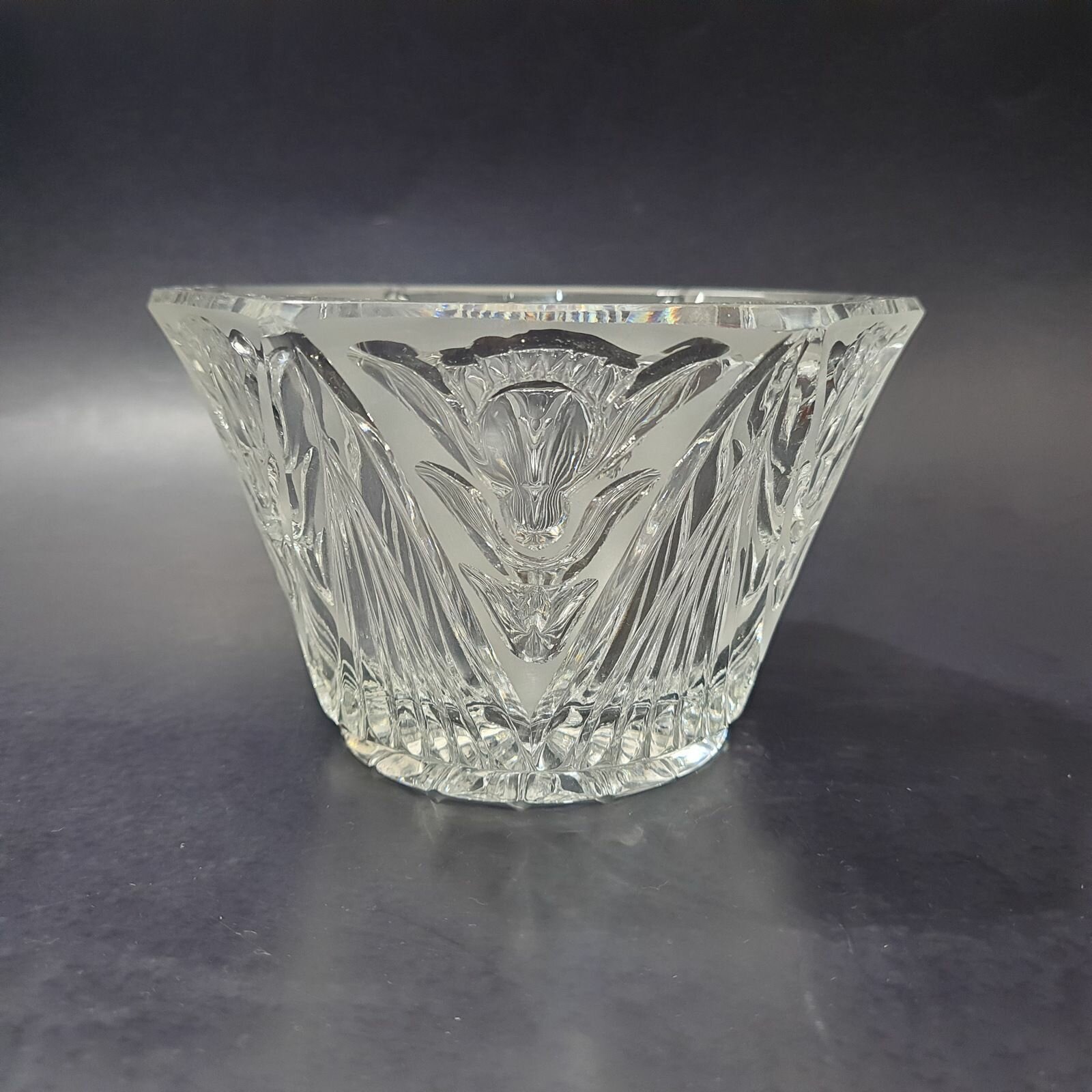 Ваза конфетница хрусталь винтаж СССР 80-е
