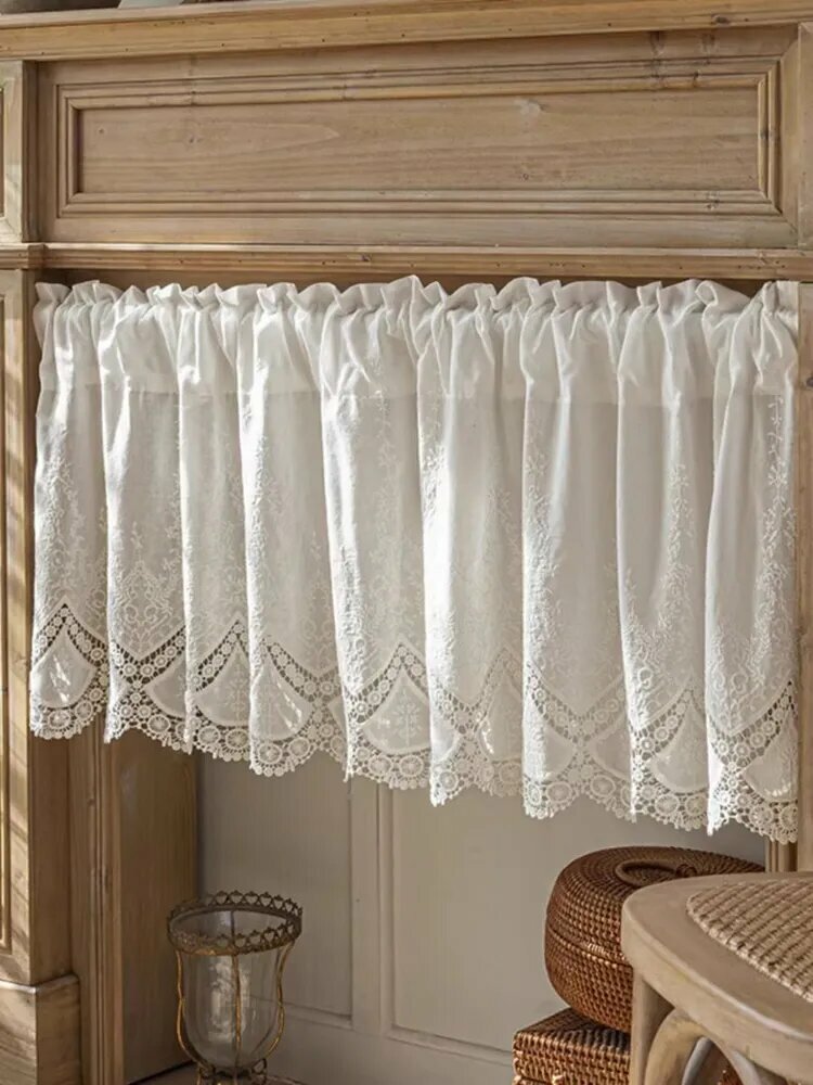 Штора гардина 250х60 см крепление Без крепления белый