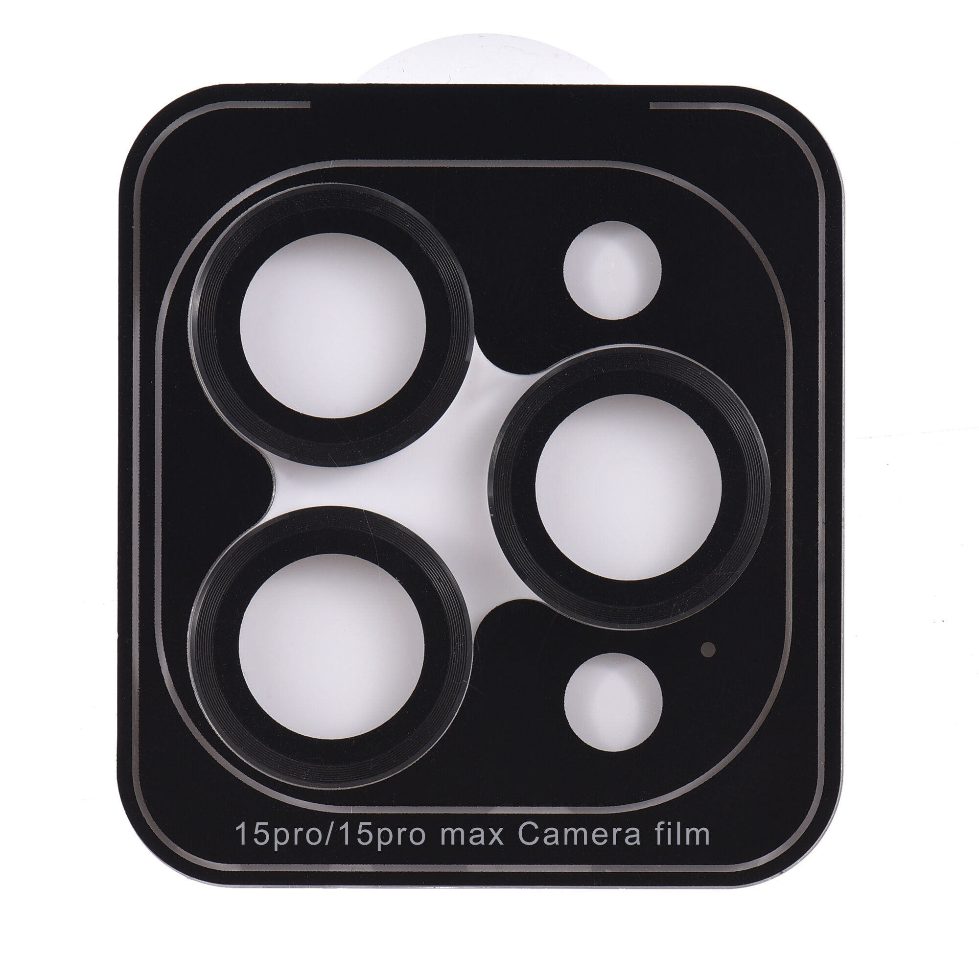 Camera Lens Protector High Aluminum Glass AR Anti-glare Technology Cover Film Accessories Eazy installation Metal Individual Ring Compatible with iPhone 15 Pro iPhone 15 Pro Max Color Silver Graphite Material High Aluminium Glass Acrylic Base Size