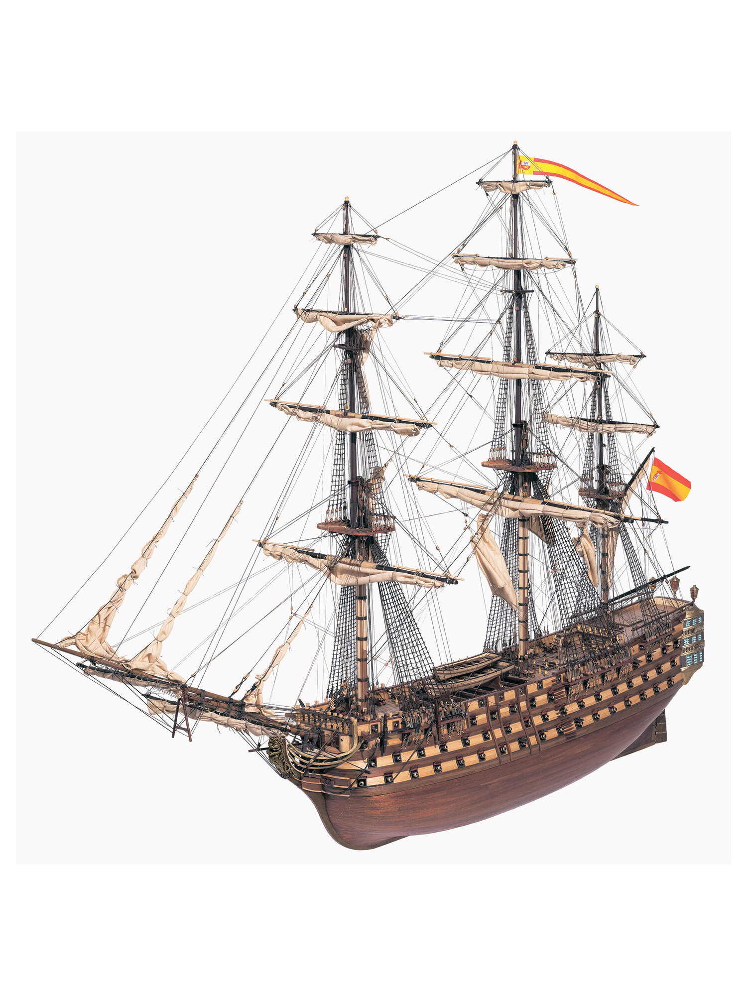 Модель парусного корабля OcCre, Линкор Santisima Trinidad, М.1:90