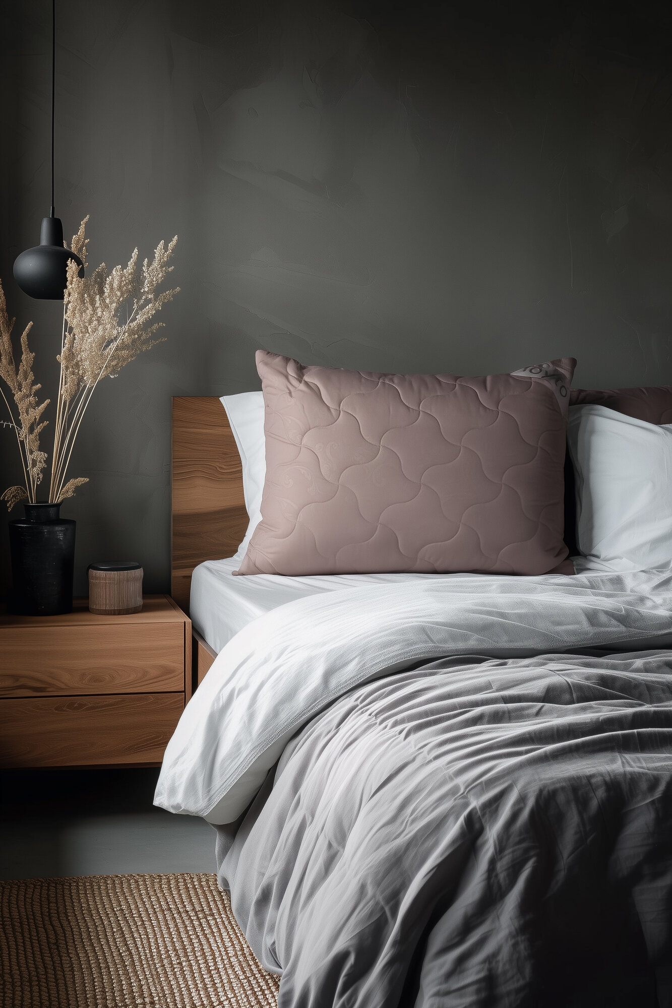 Подушка для сна Loyto "Linen-Eco Collection" , размер 50х68см, бежевый