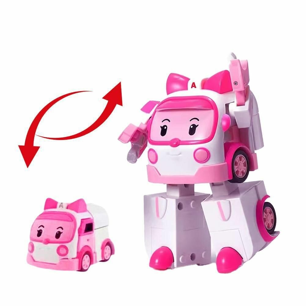 Роботы-трансформеры, полицейская машина Поли и все остальные машинки