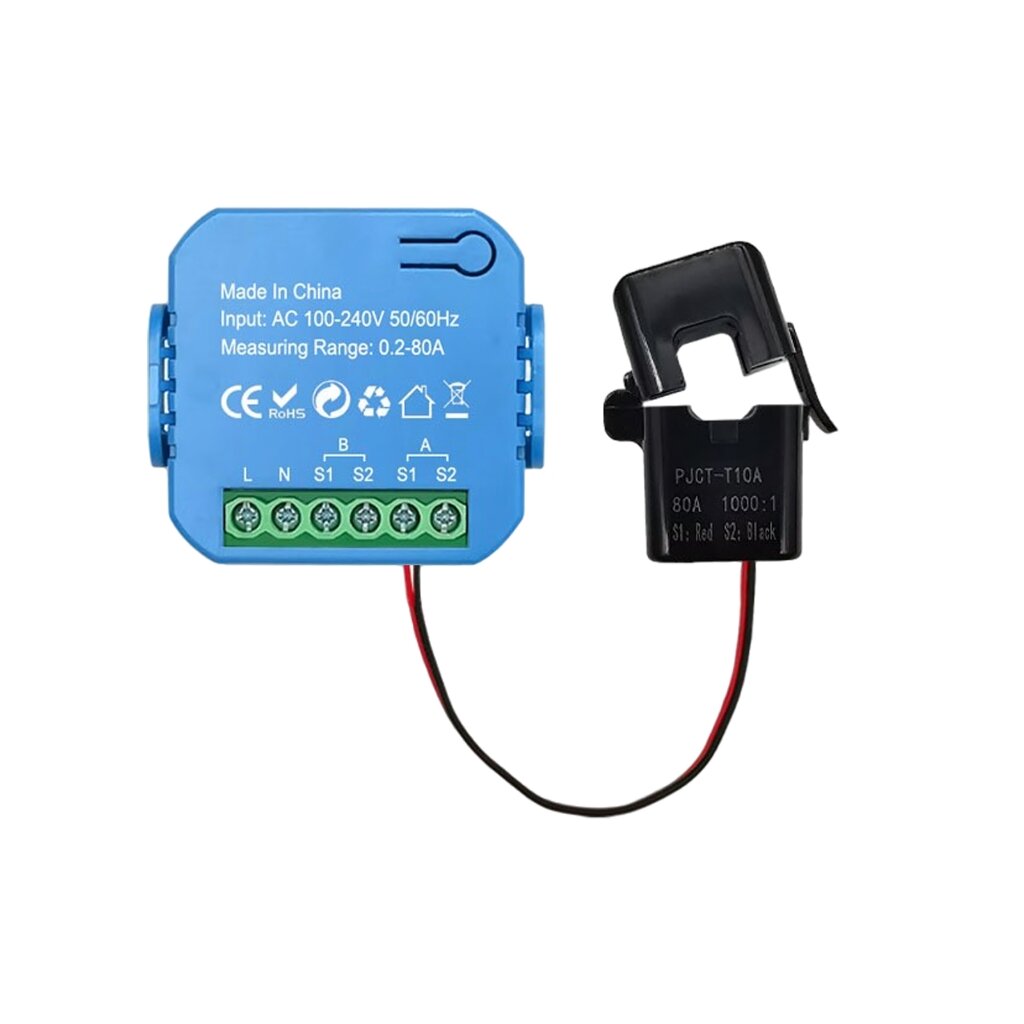 Умный двунаправленный счетчик Tuya - одноканальный