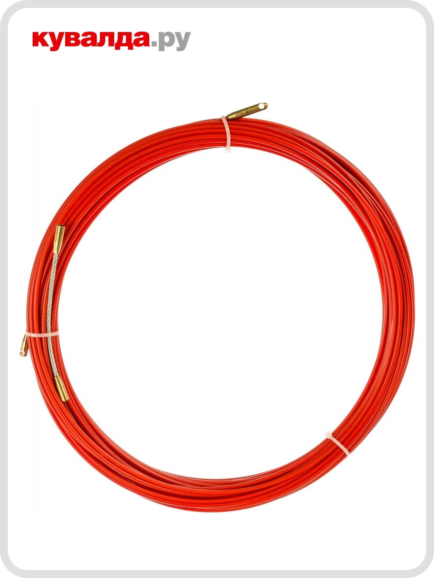 Кабельная протяжка REXANT 47-1025 стеклопруток 25 м, красная