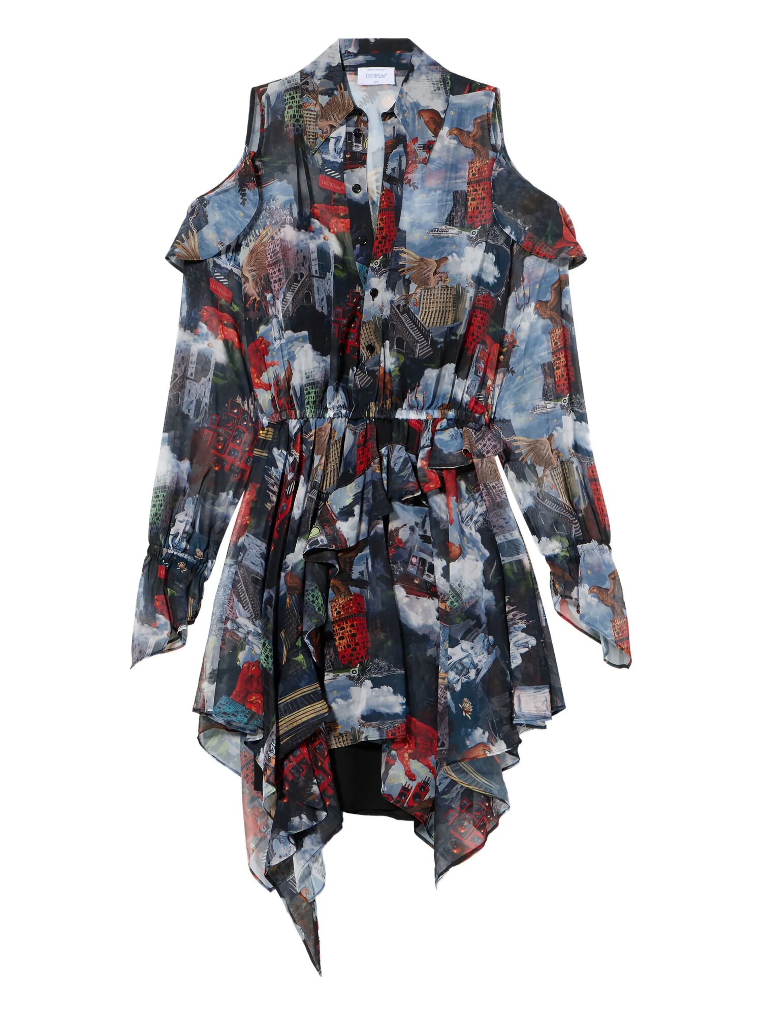 Платье Off-White World Paint Geo