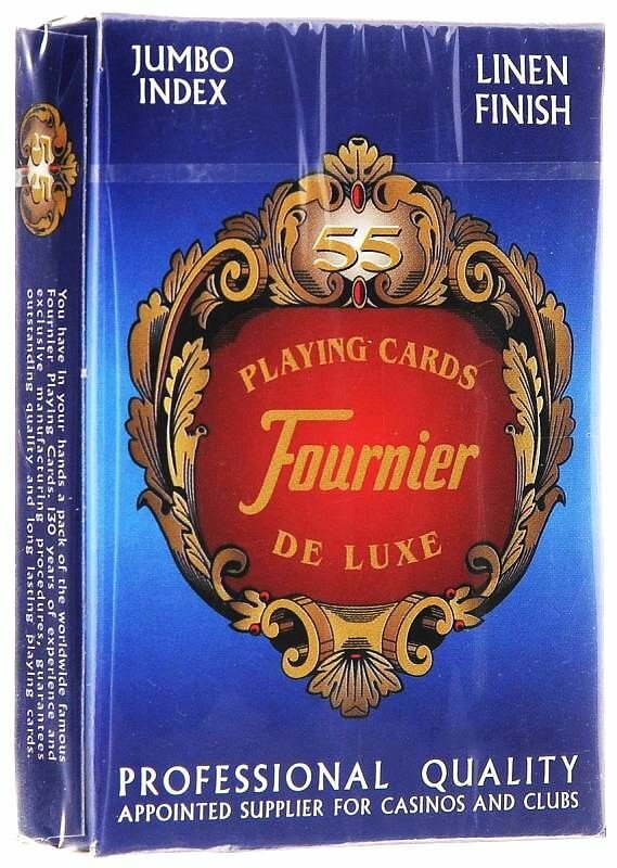 Карты Fournier no 818 g - linen finish blue