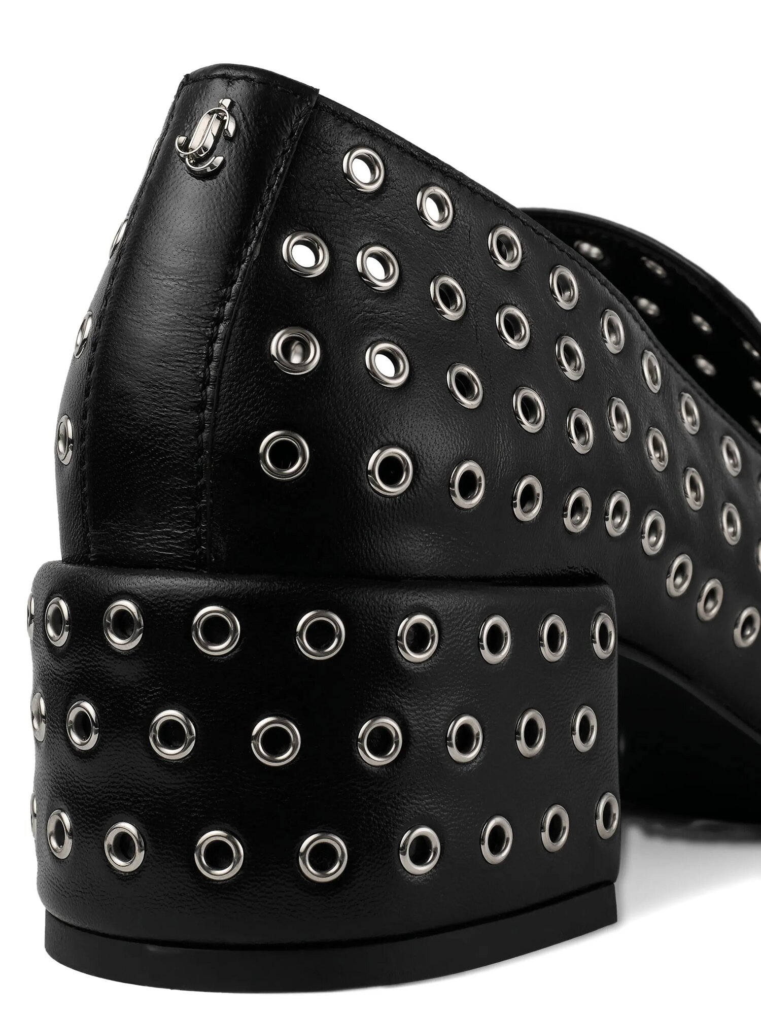 Лоферы JIMMY CHOO Eliot 45, размер 38, black/black — фото 1