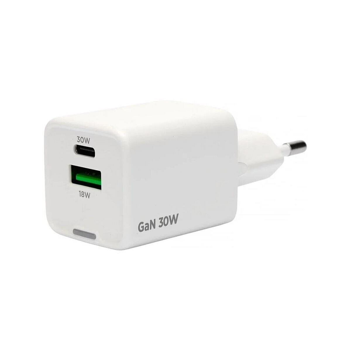 MP3A-PC-63 Зарядное устройство Cablexpert MP3A-PC-63, 30Вт GaN, 3А, QC4.0/PD, 1xUSB, 1xType-C, белый, пакет