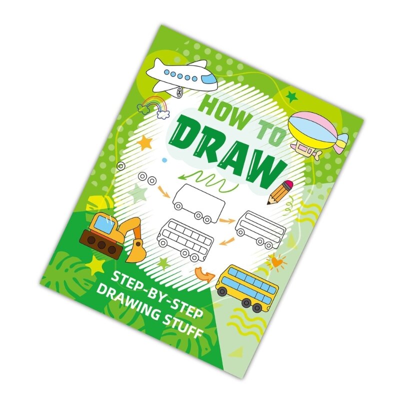 Детская книжка для рисования с изображением животных, забавная книжка с рисунками граффити, книжка с картинками-транспортная модель