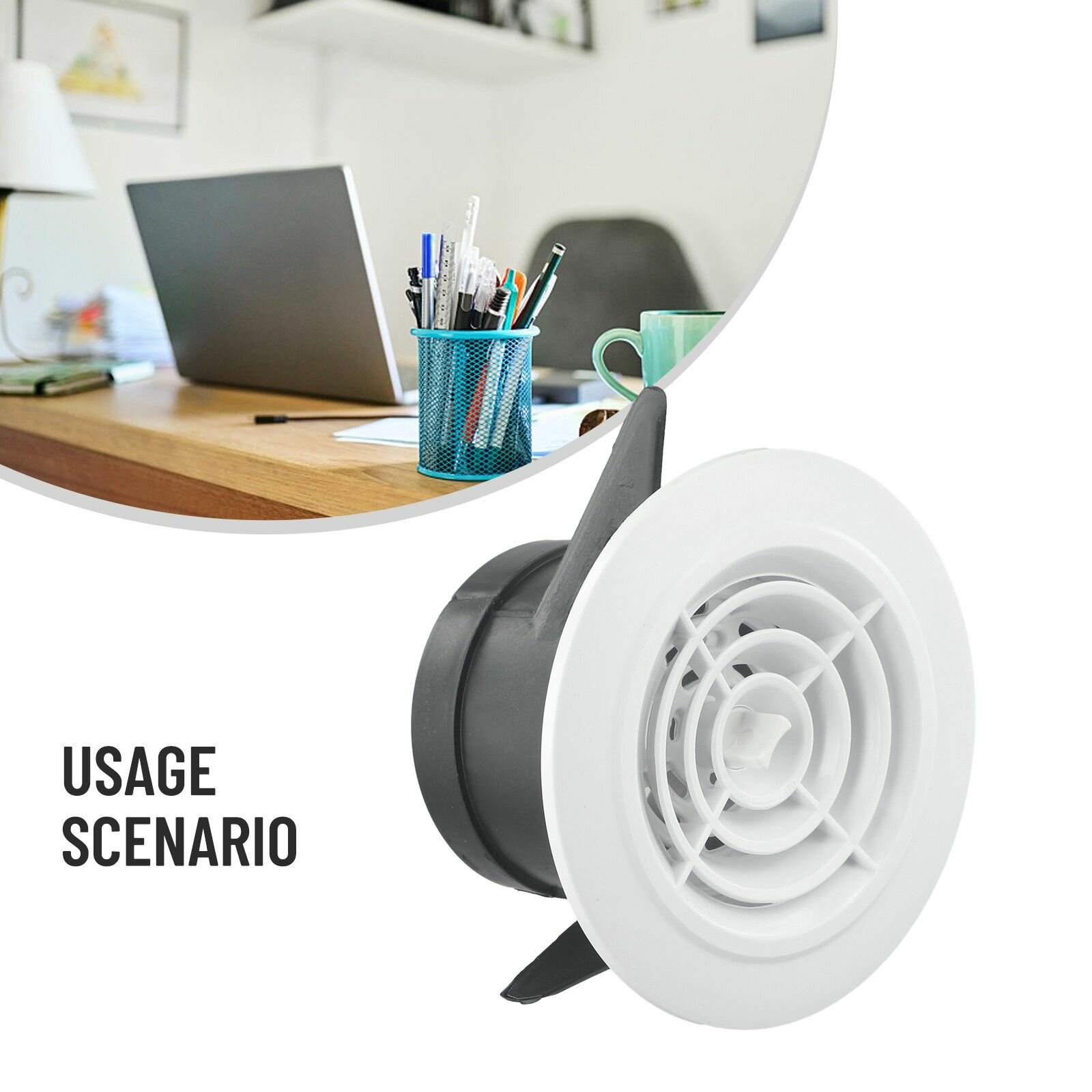 OZ-UVBZ-75-200 мм круглая регулируемая настенная внутренняя вентиляционная решетка ABS вентиляционная крышка