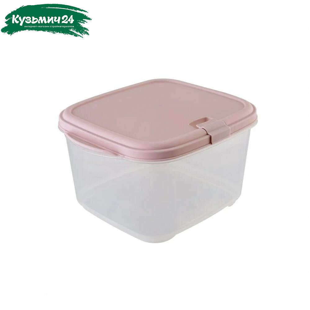 Контейнер Полимербыт Click для СВЧ, прямоугольный, пластик, различные цвета, 1.5 л