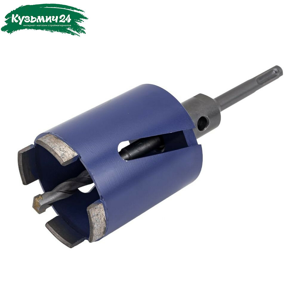 Коронка алмазная стронг инструмент СТК-06400068 по армированному бетону SDS+ 68 мм