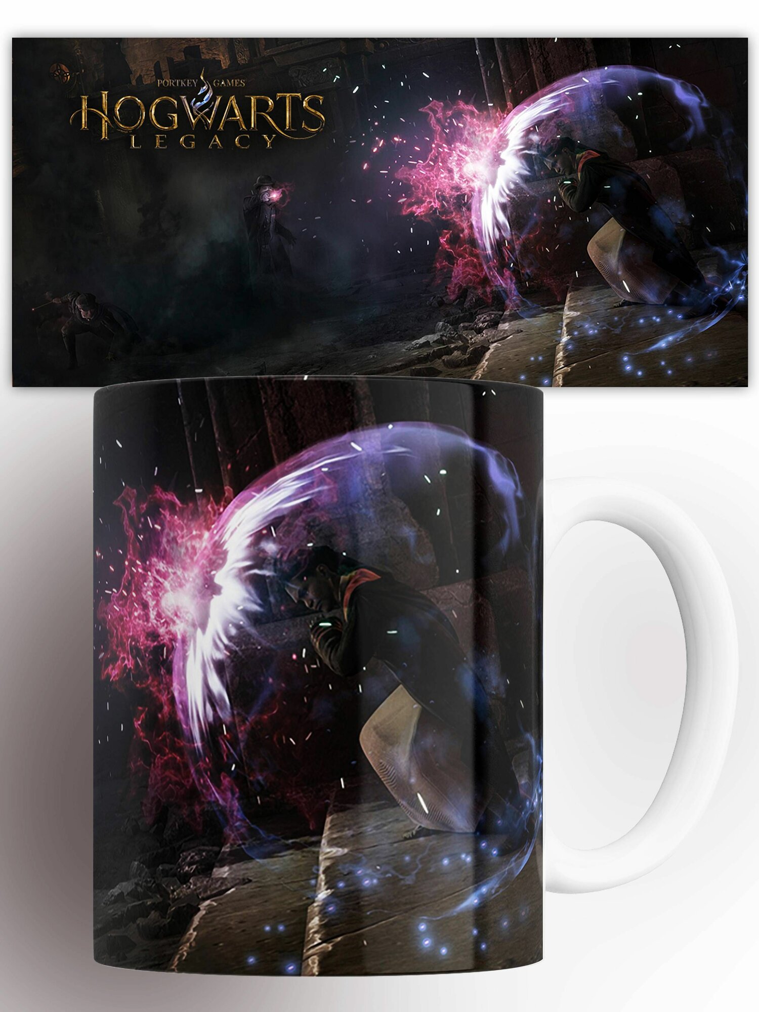 Кружка Hogwarts Legacy Хогвартс Наследие компьютерная игра , на подарок , с принтом 330 мл