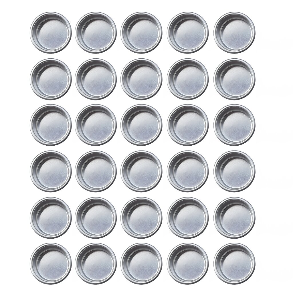 30 шт, серебряные стаканчики для свечей своими руками, алюминиевые стаканчики, посуда для свечей