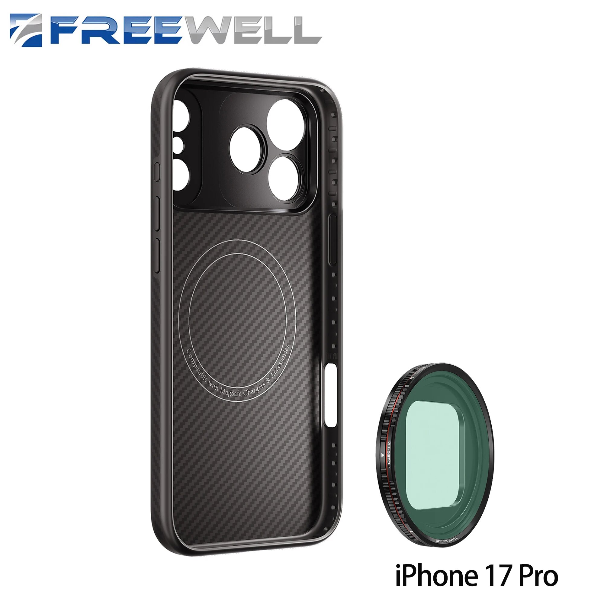 Чехол для iPhone 17 Pro с фильтром Freewell