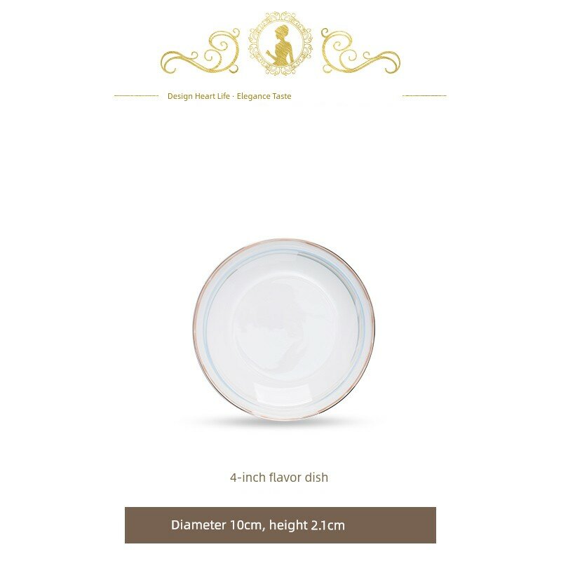 Маленькая керамическая соусница 4 дюйма, изящная посуда для соусов