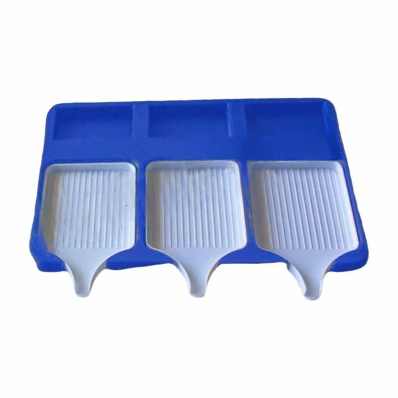 Пластиковый лоток для красок, Синий - Квадратный