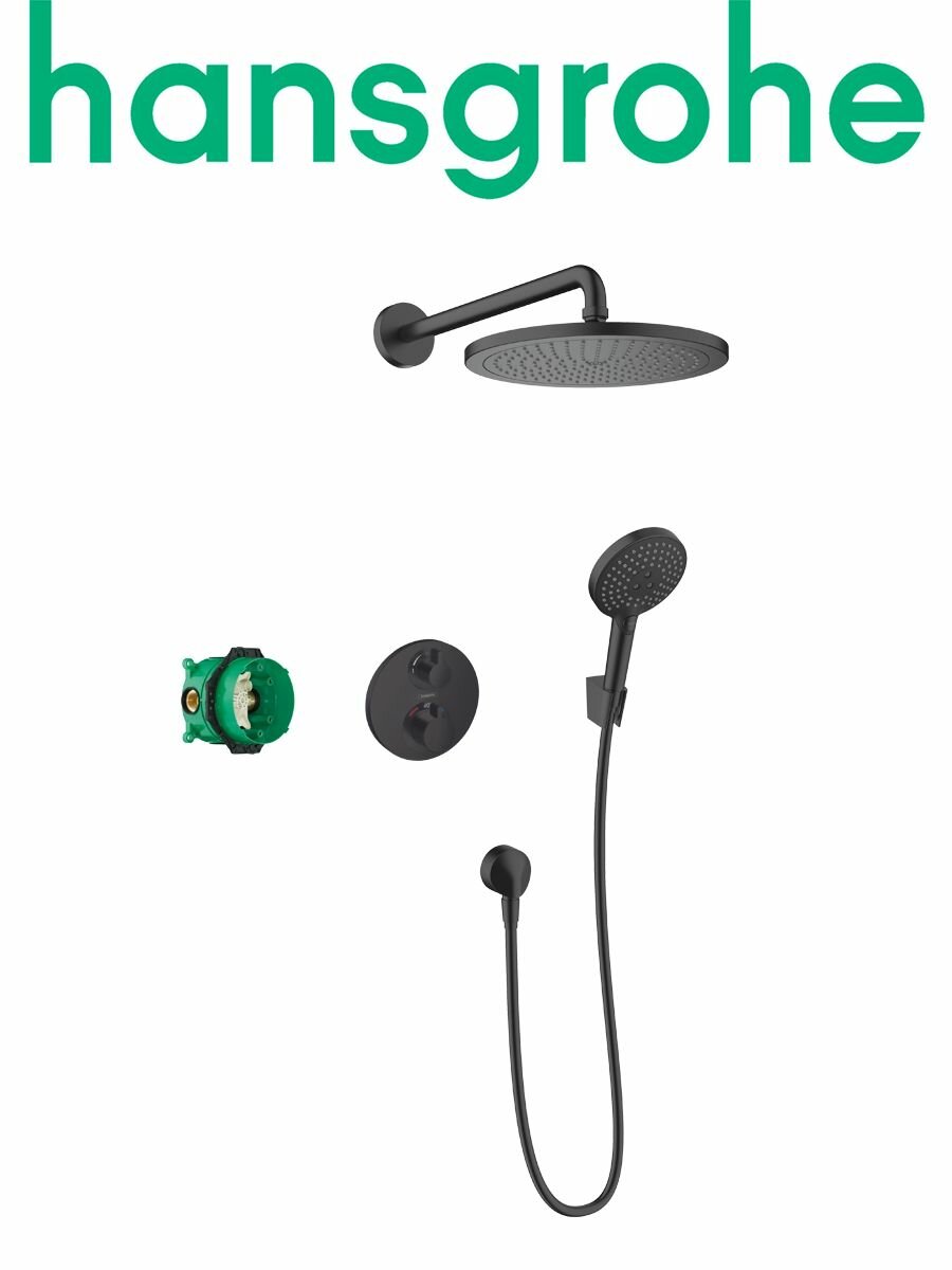 Душевая система Hansgrohe Croma с тропическим душем / встраиваемая с термостатом 27961670