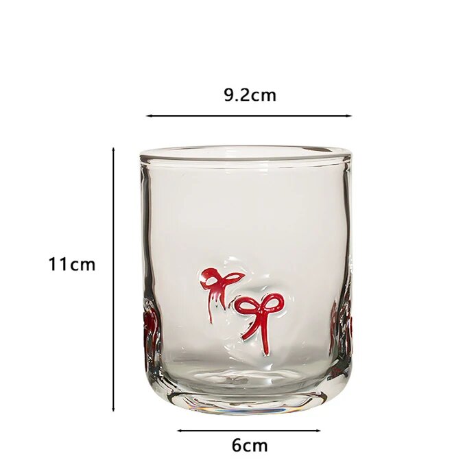 Стеклянная чашка с животными и цветами 450 мл