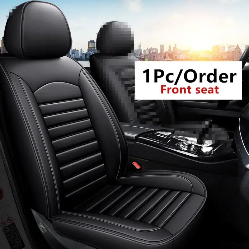 1 шт. кожаные чехлы на автомобильные сиденья для dacia duster dokker daewoo lanos matiz nexia автомобильные чехлы на сиденья авто аксессуары, 1PC front seat