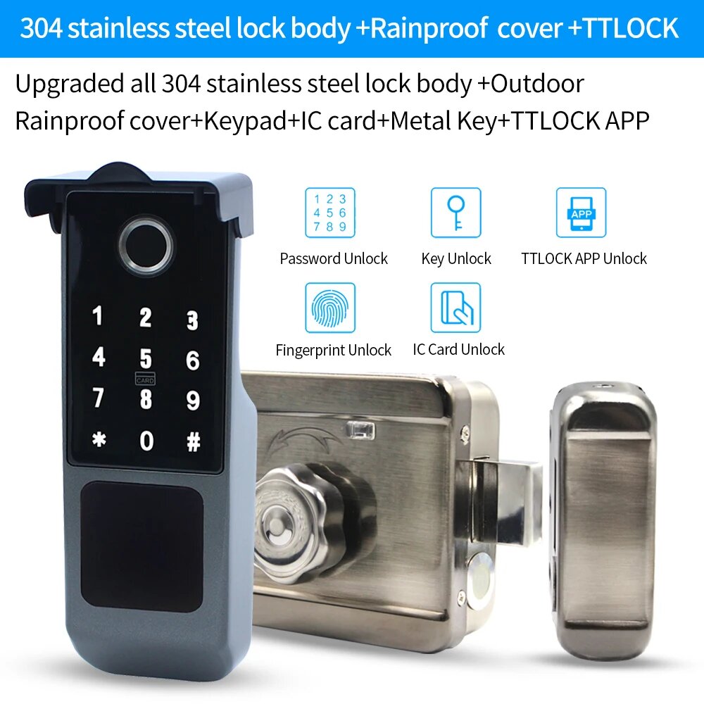 LUCKING DOOR Bluetooth умный дверной замок с отпечатком пальца VD06-TTLOCK