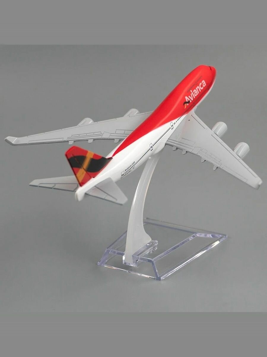Металлическая модель самолета 16cm B747 Columbia Red Air