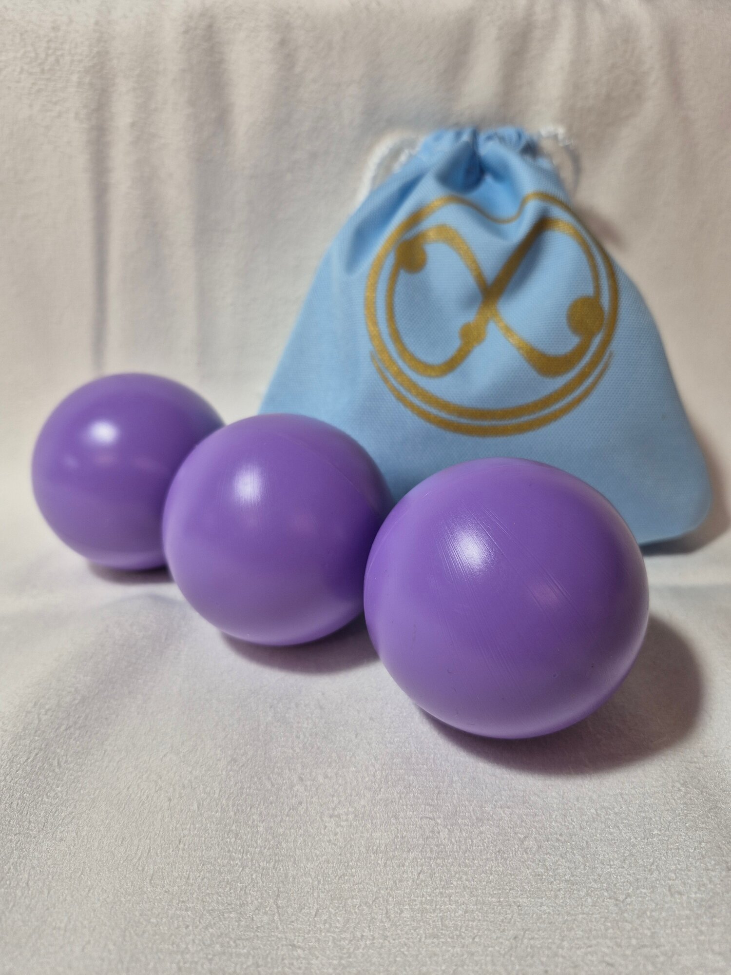 Мячи для жонглирования РРМ 62 мм (набор-3 шт). Джагл. Комплект от производителя. Цвет фиолетовый