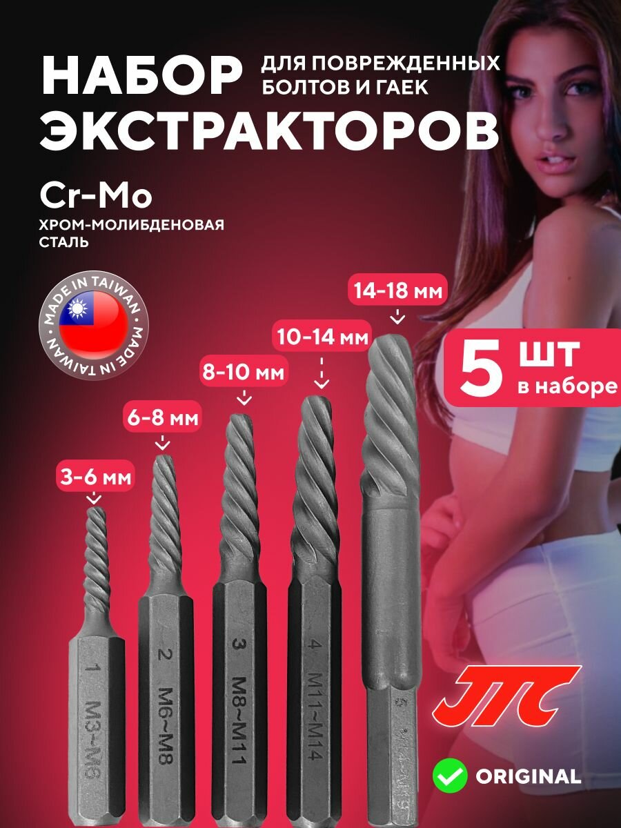 Набор экстракторов JTC 56 х М3-М18 5 предметов