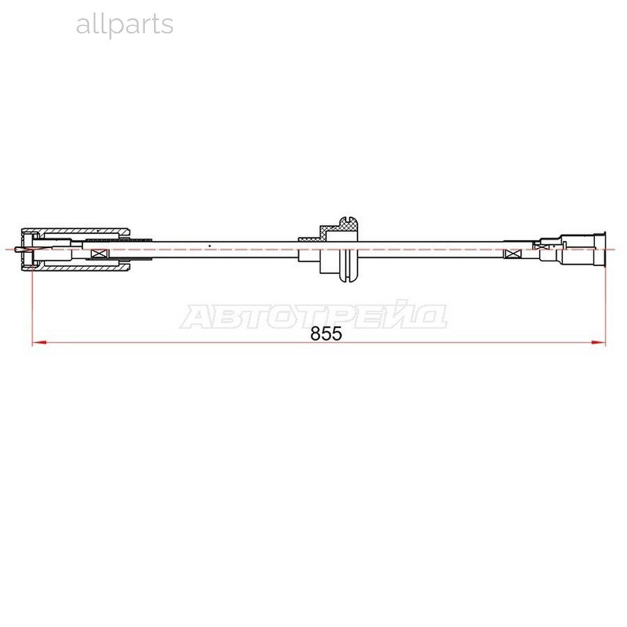 SAT ST-325-0005 Трос КПП Opel Astra 91-09 / Vectra 88-95