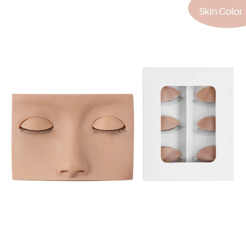 SONG LASHES манекен-голова для наращивания ресниц 20 шт. group-skin color